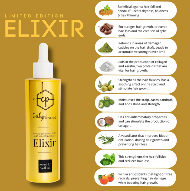 Curly Proverbz Limited Edition Coffee and MSM Fenugreek Elixir – Curly ...